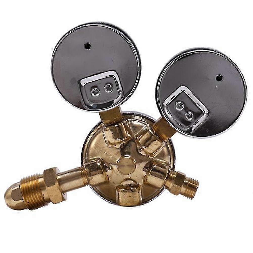 Oxygen Gas Bottle Regulators O2 Reducing Pressure Inhaler Double Gauge ...
