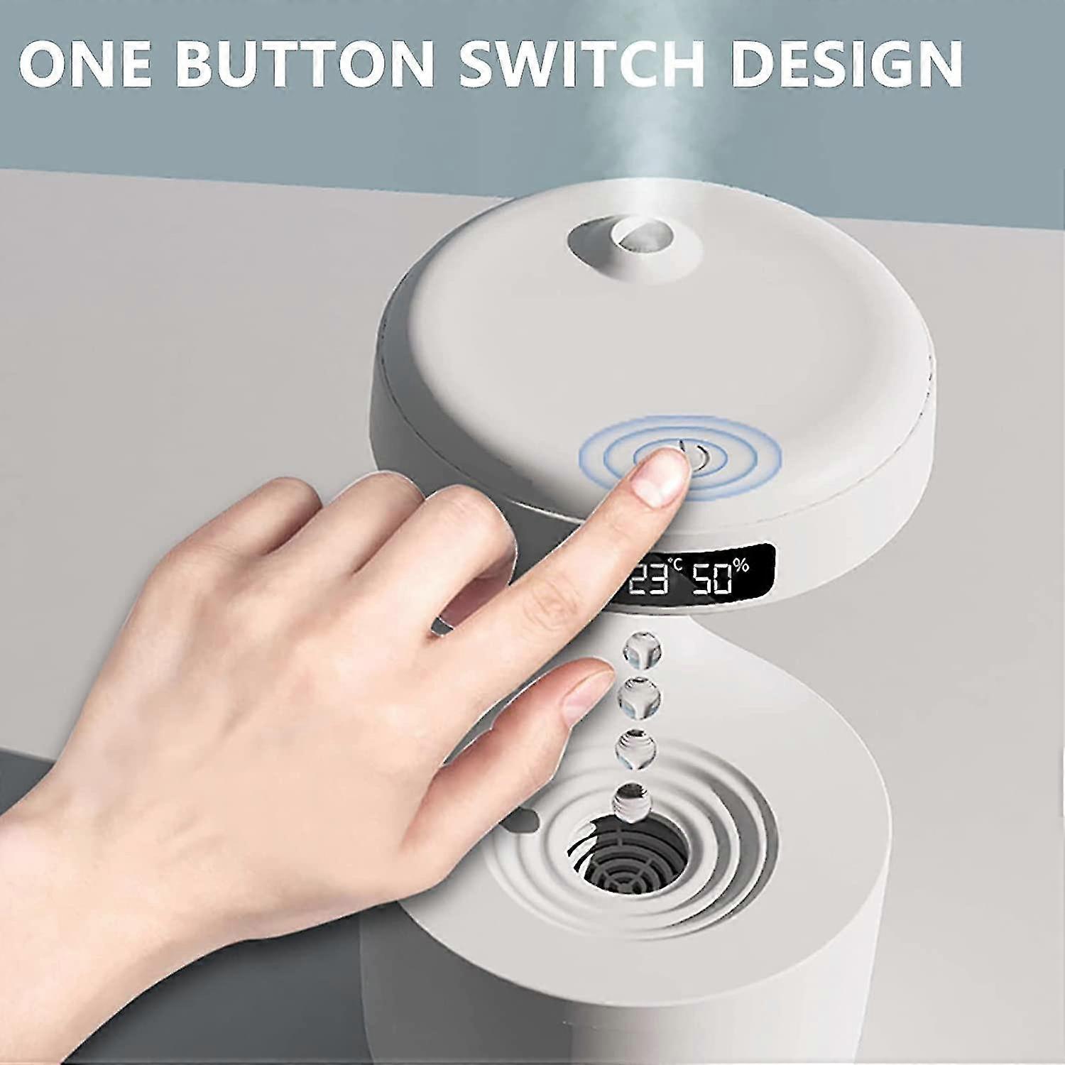 Anti Gravity Humidifier Ultrasonic Water Drop Aroma Diffuser With Led ...