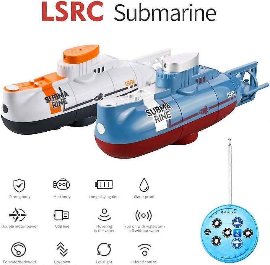 Mini Submarine With Remote Control, Boat Ship Military Model Electronic ...