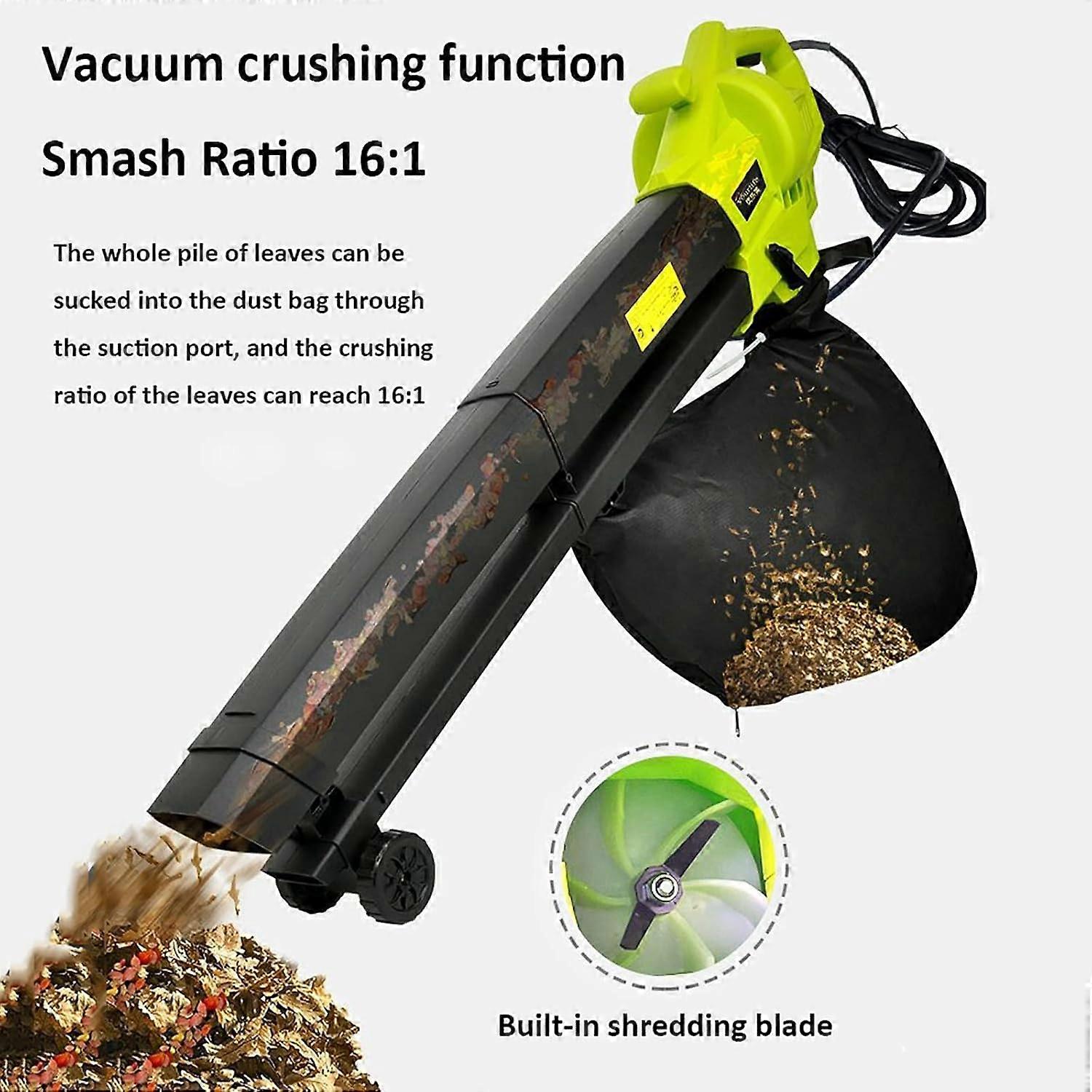 nice Blowers 3 in 1 Leaf Blower Vacuum and Shredder, 3000W Garden ...