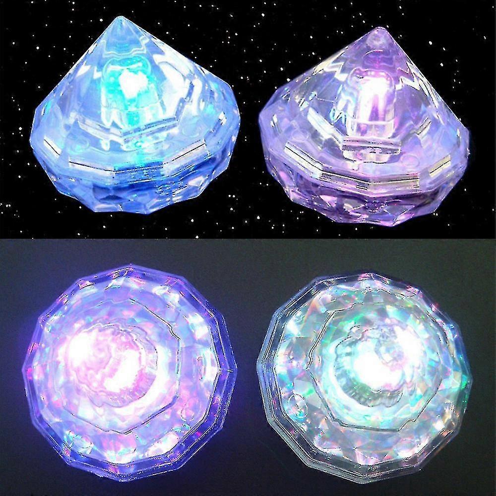 12 Pcs Light Up Diving Gem Shpaed Pool Toy For Kids Diamonds Shaped ...