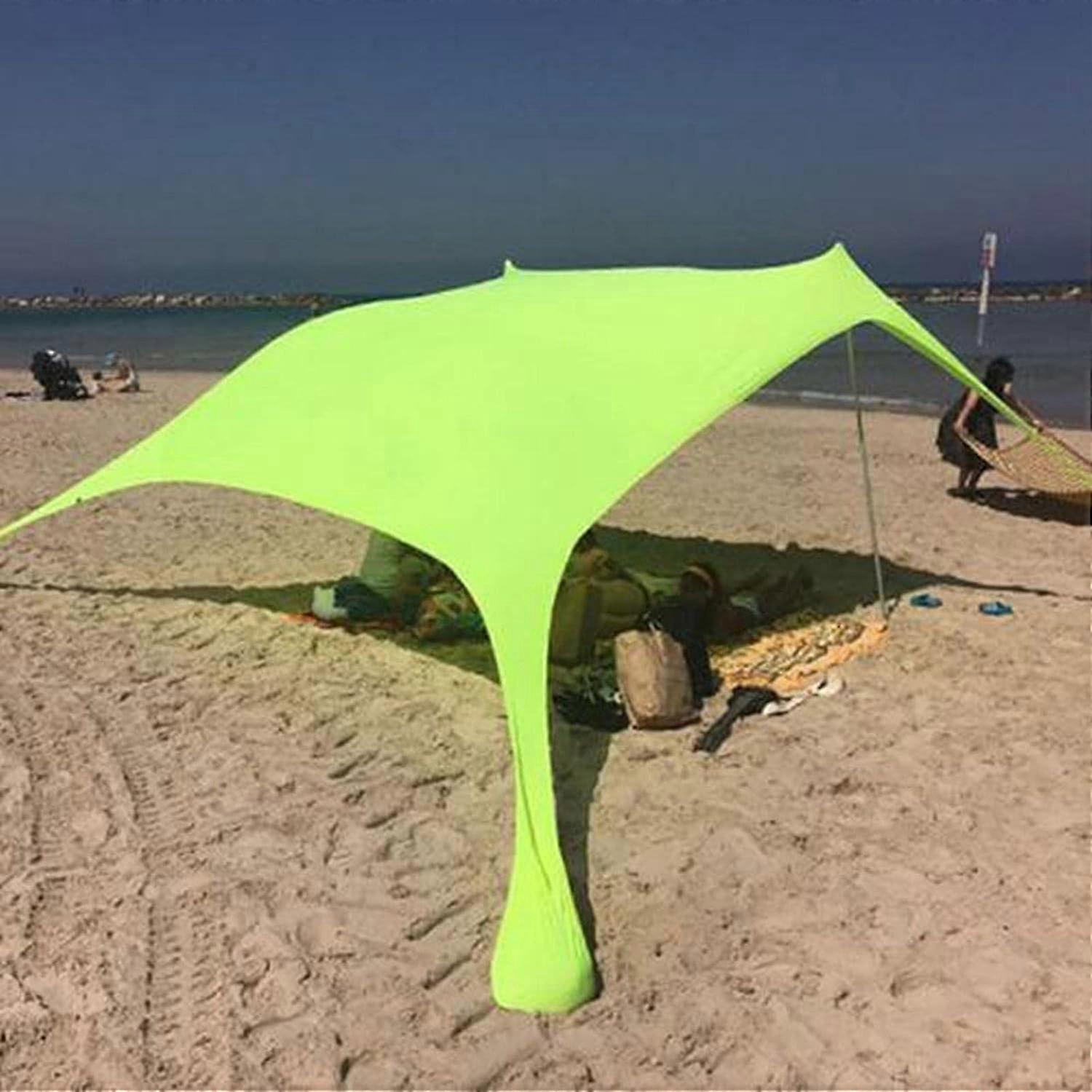 Sunshade Tent For Beach, Upf50+ Portable Family Tent, Beach Shade ...