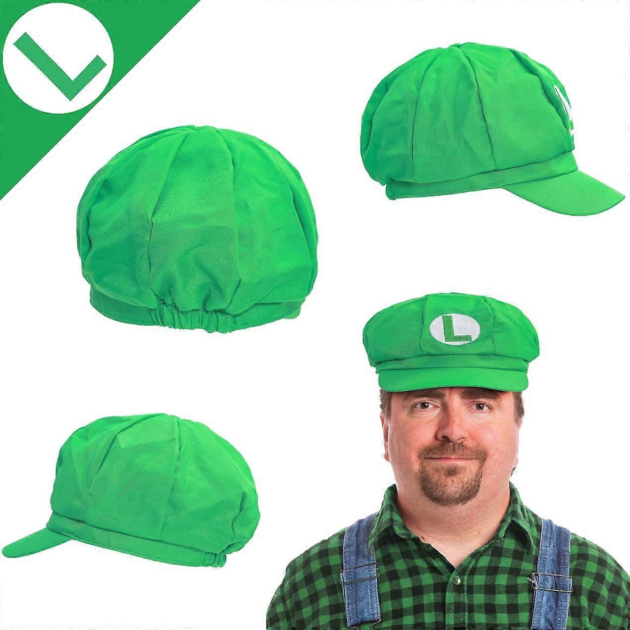 Super Mario Bros Mario and Luigi Hats Mustaches Elastic Suspenders ...