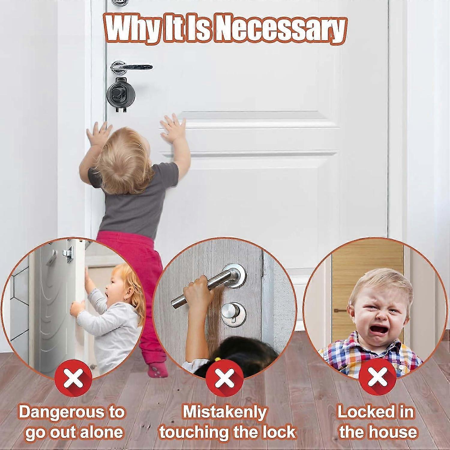 4 Pack Deadbolt Child Safety Lock,Child Proof Deadbolt Cover, Door ...