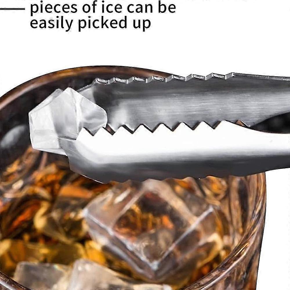 Stainless Steel Ice Cube Tongs, Ice Serving Tongs For Cocktails ...