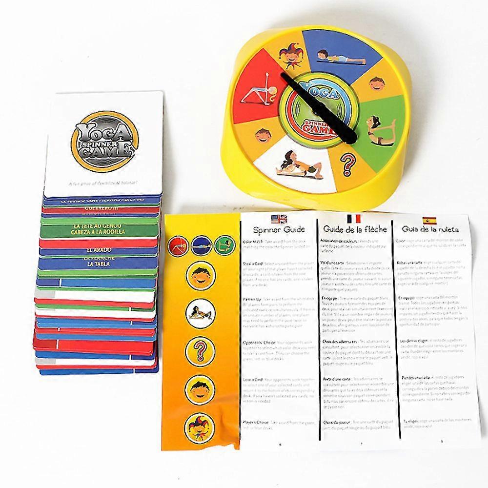 Yoga Pose Cards Toys Fun Family Yoga Spinner Game of Flexibility and ...