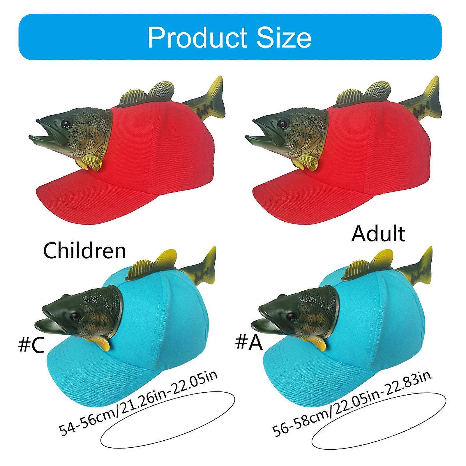 3D Fish Baseball Hat for Party Funny Sun Hat for Child Outdoor Sun Hat ...