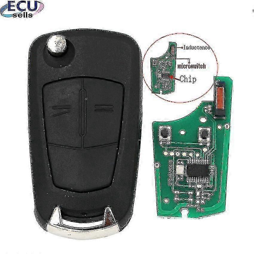 2 Buttons 433mhz Pcf7946/pcf7941 Chip Car Remote Key For Vauxhall Opel ...