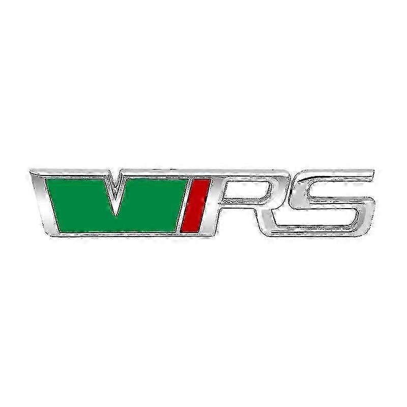 3d Metal Vrs Logo Car Front Grill Emblem Badge Trunk Stiker For Skoda ...