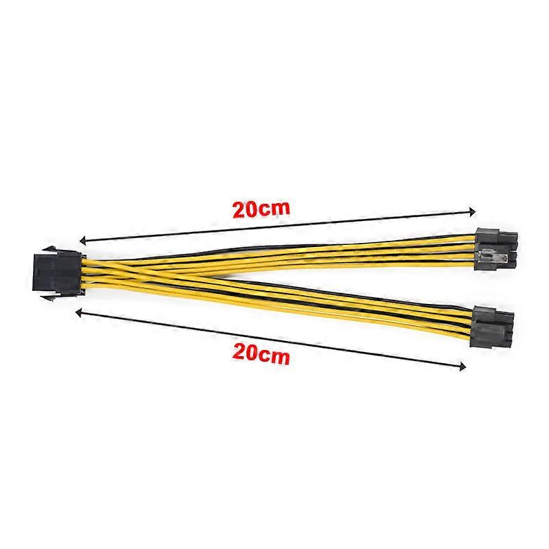 2Pcs EPS CPU 12V 8Pin Female to Dual 8Pin (4+4)Pin EPS 12V Male ...
