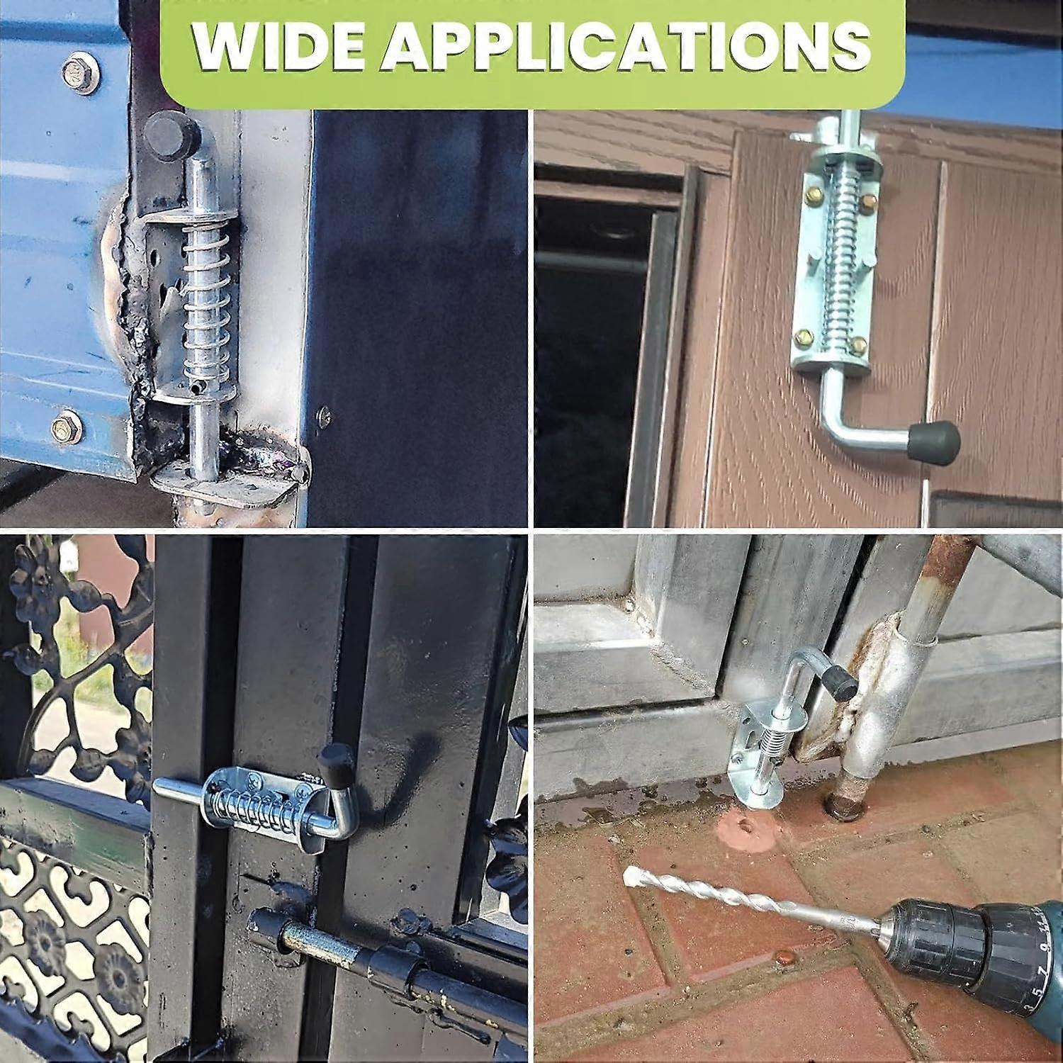 6.5inch Spring Loaded Latch with Pin Receiver, Metal Lock for Gates ...
