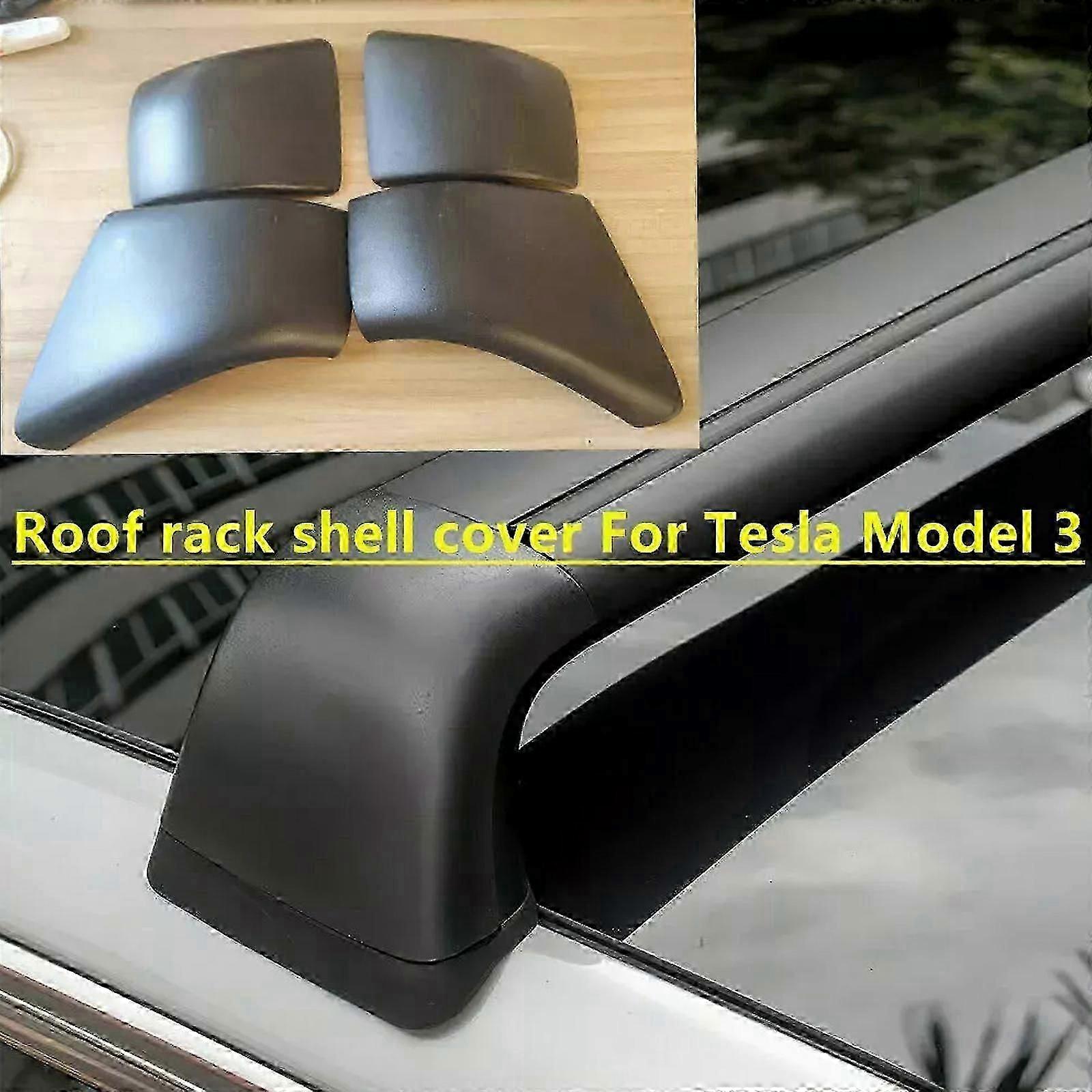 2025 New Replacement 4X Black Roof Rack Cover Rail End Shell For 2021 ...