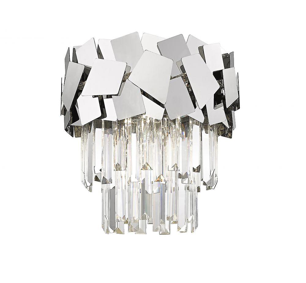 Celine Crystal Laser Cut 4 Licht Halbbündig Chrom | Fruugo DE