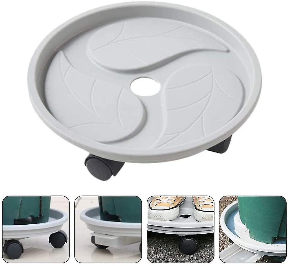 Round Movable Plant Caddy Planter, With Movable Casters, Movable ...