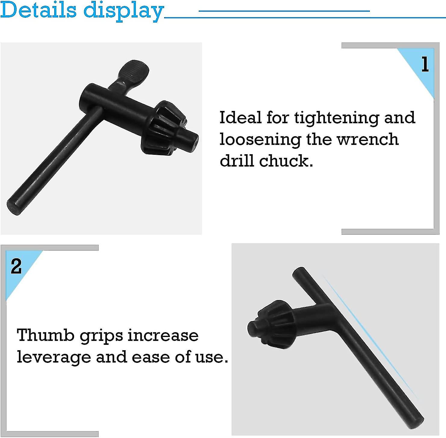 Universal Drill Chuck Key 4/6/10/13/16/20mm Chuck Key For Chuck Drill ...