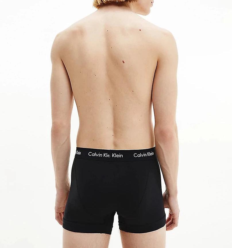 Calvin Klein 5 Pack Cotton Stretch - Normal Rise Trunks ( Black / Black ...