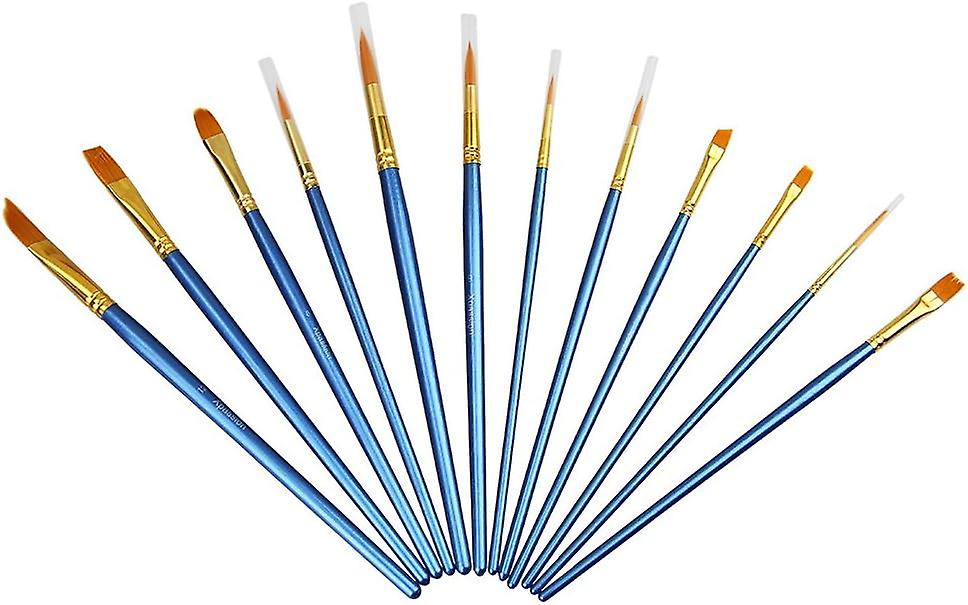 Artist Paint Brushes Set Fine Detail Nylon Paint Brush Pen With Palette ...