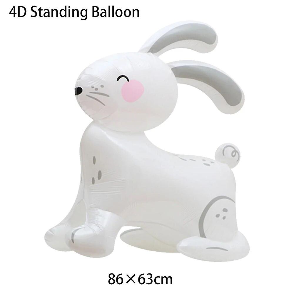 Easter Foil Inflatable Bunny Balloon Standing Bunny Balloon Rabbit ...