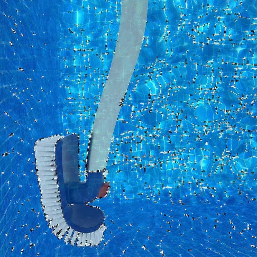 Swimming pool stair corner brush, scrub brush, used for aboveground and ...