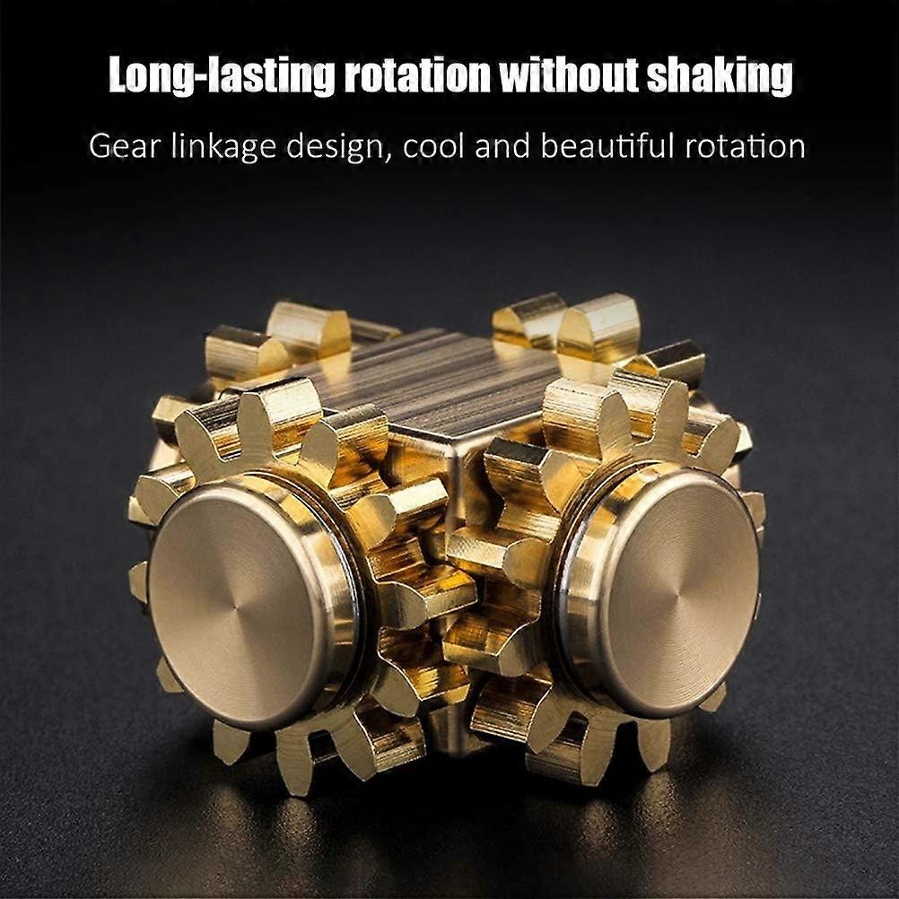 Mini Metal Alloy Gear Spinner Fidget Toys Pure Brass Fidget Toys Hand ...