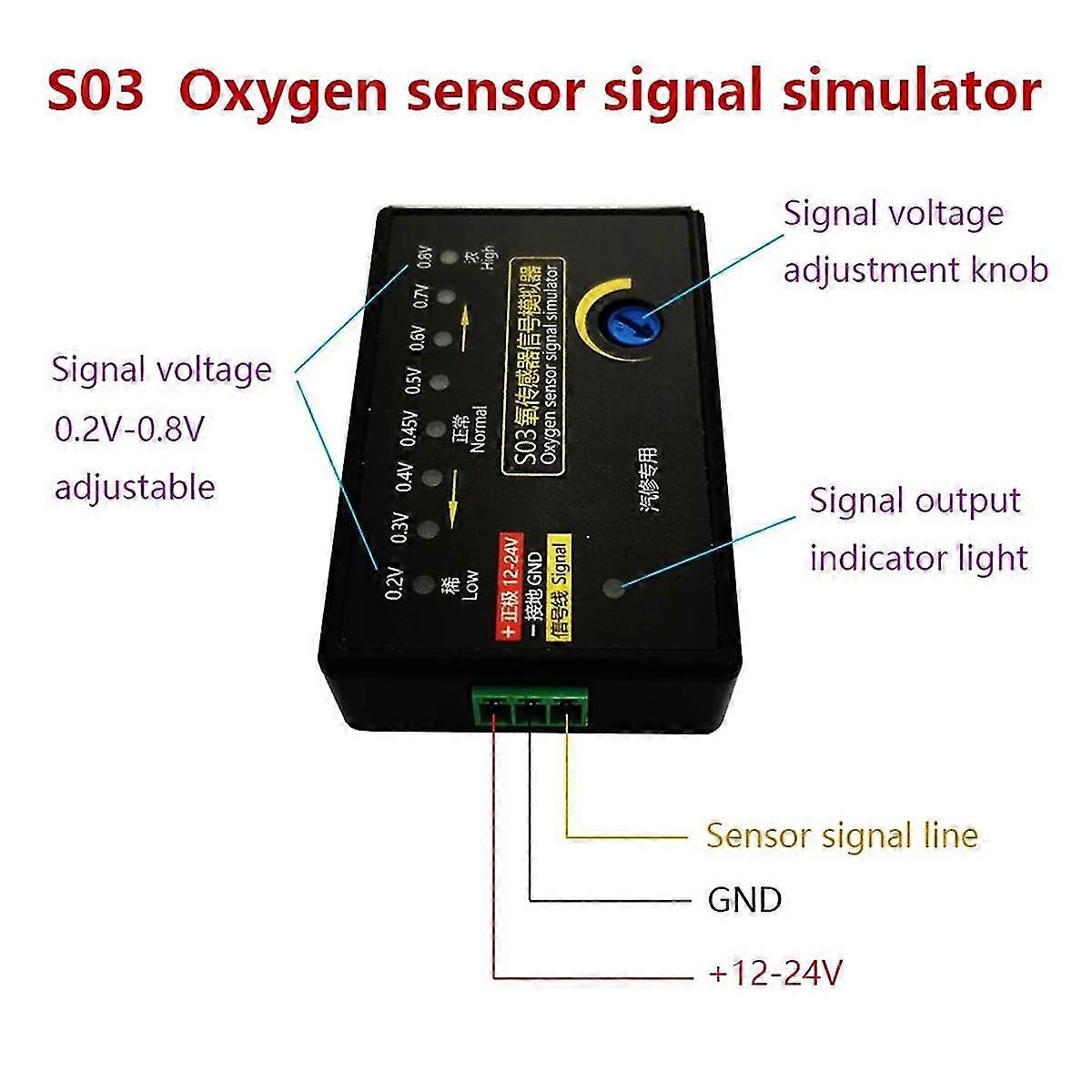 New S03 Oxygen Sensor Mini Type Automobile Oxygen Sensor Signal ...