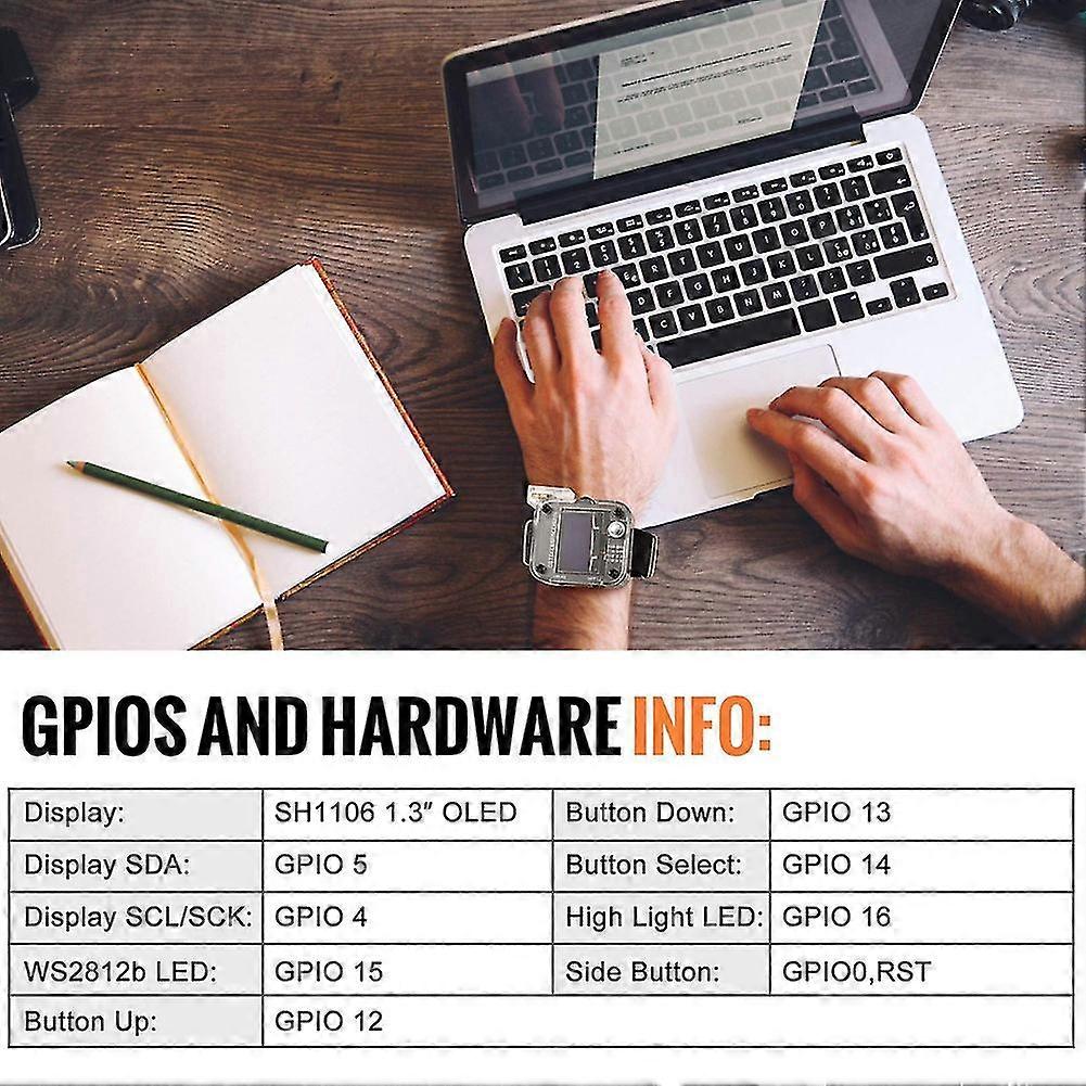 WiFi Deauther Watch V3 ESP8266 Programmable Development Board Wearable ...