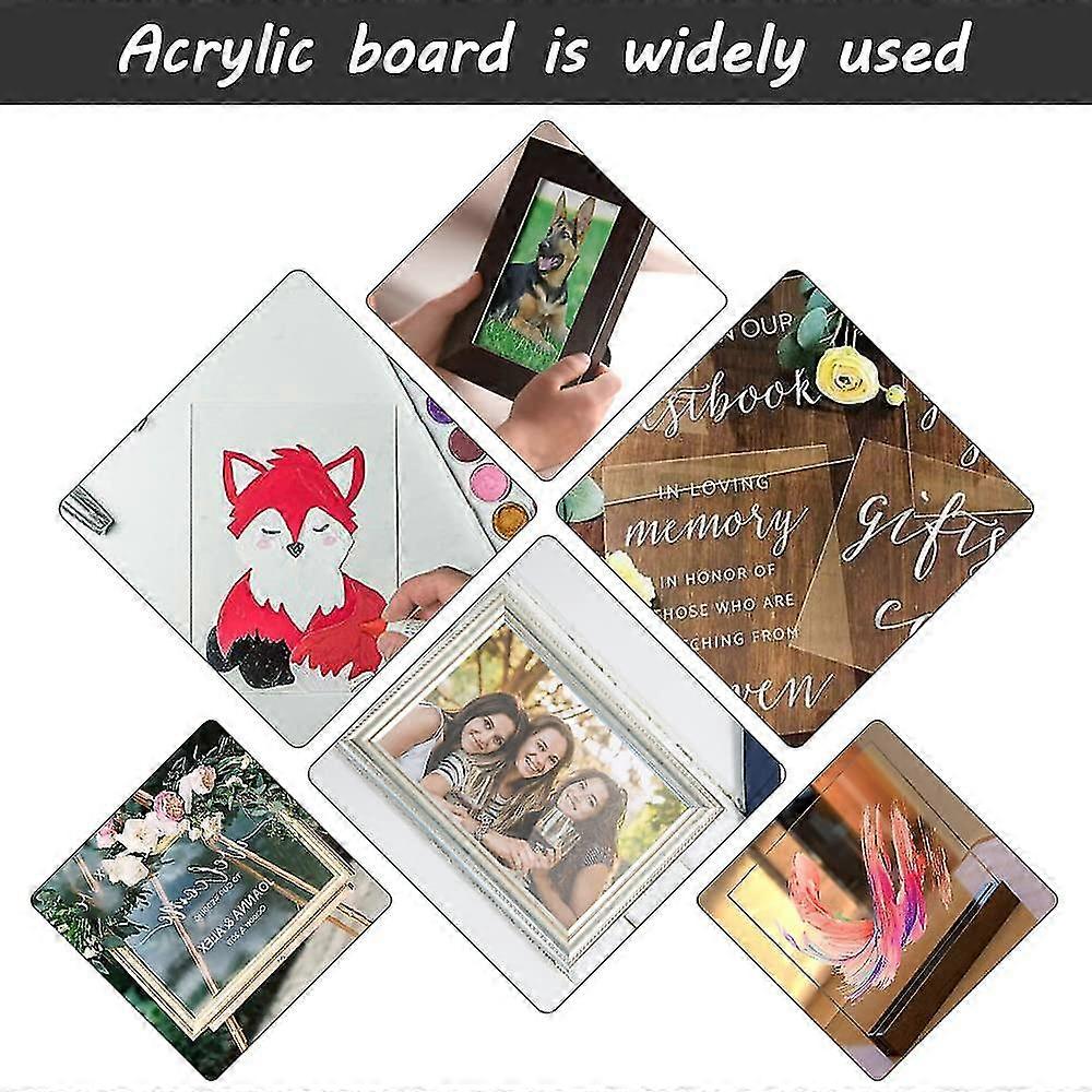 Transparent Acrylic Sheets Plexiglass Plastic Sheet 2mm Thick Clear ...