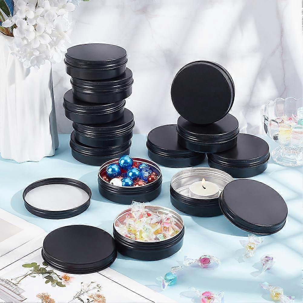 12 Pack 3.4 OZ Tin Cans Screw Top Round Aluminum Cans Screw Lid ...