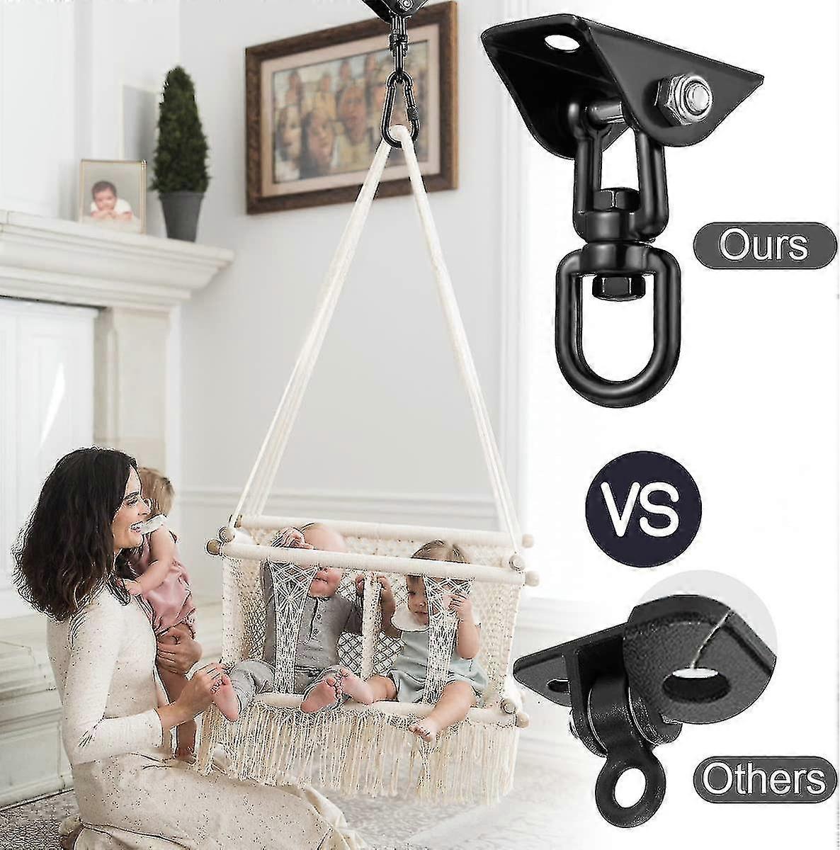Hanging Chair Ceiling Hook 360 Swivel, Swing, Suspension, Hook With ...