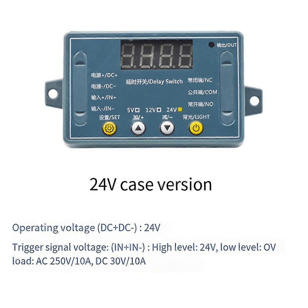 DC 24V 10A Adjustable Time Delay Relay Module 32 Modes LED Digital ...