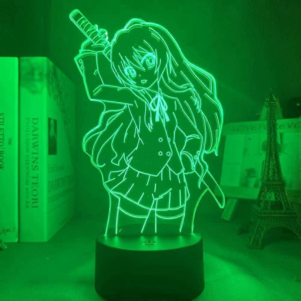 3D Night Lamp Toradora Taiga Aisaka Anime LED Light for Bedroom Decor ...