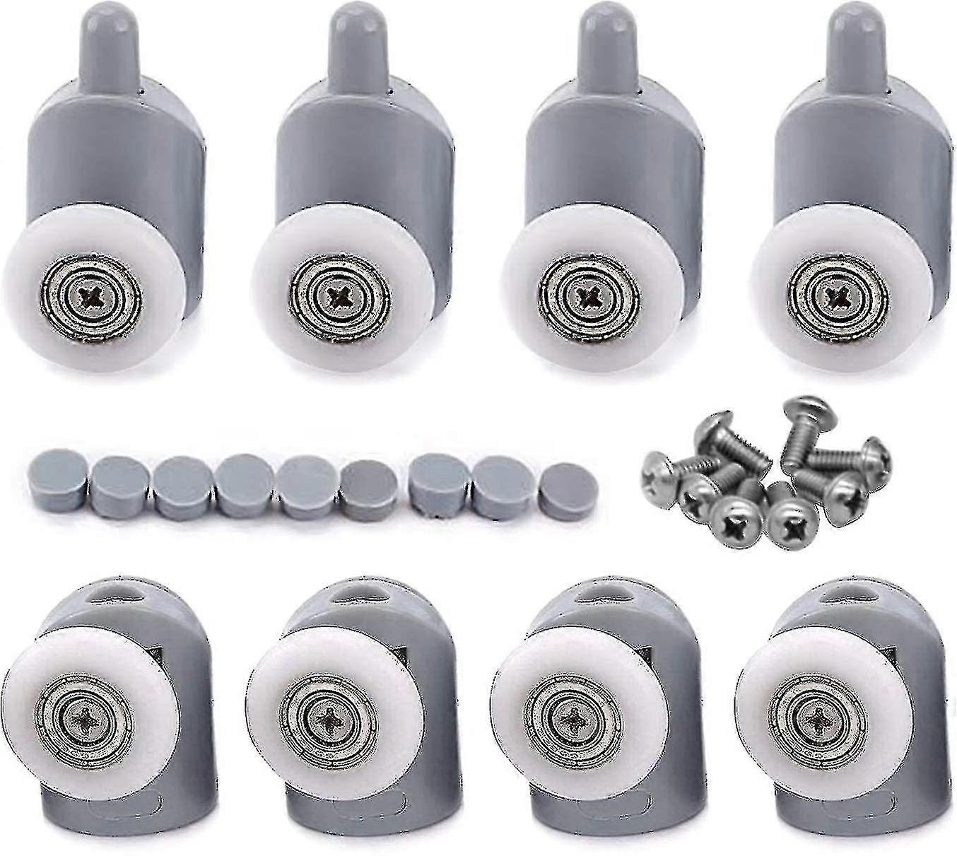 23mm 8 Pcs Roller Roller Caster Wheel For Shower Door, Bathroom Sliding ...