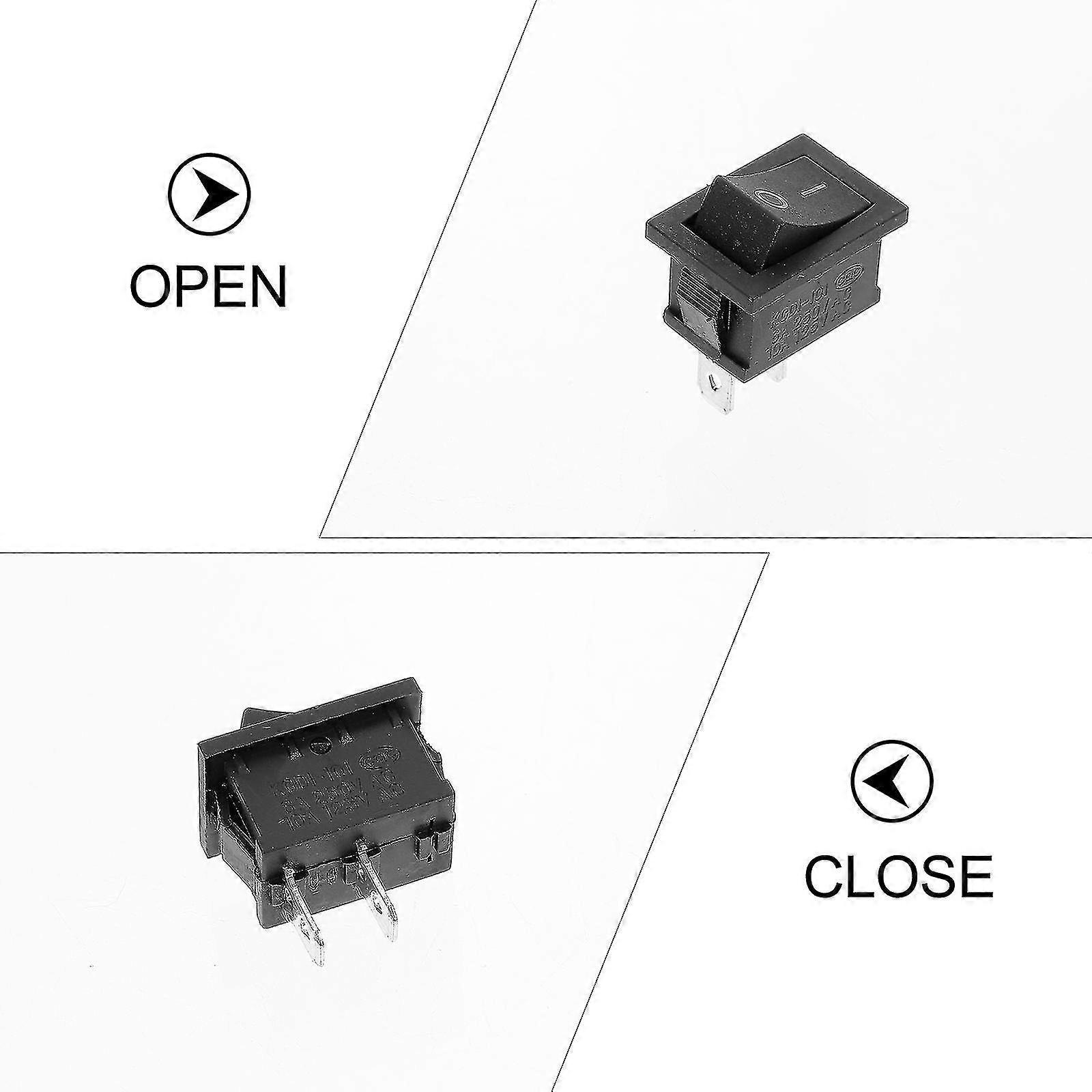 10 Pcs Boat Switch Mini Rocker Small Switch Lighted Switch Push Switch ...