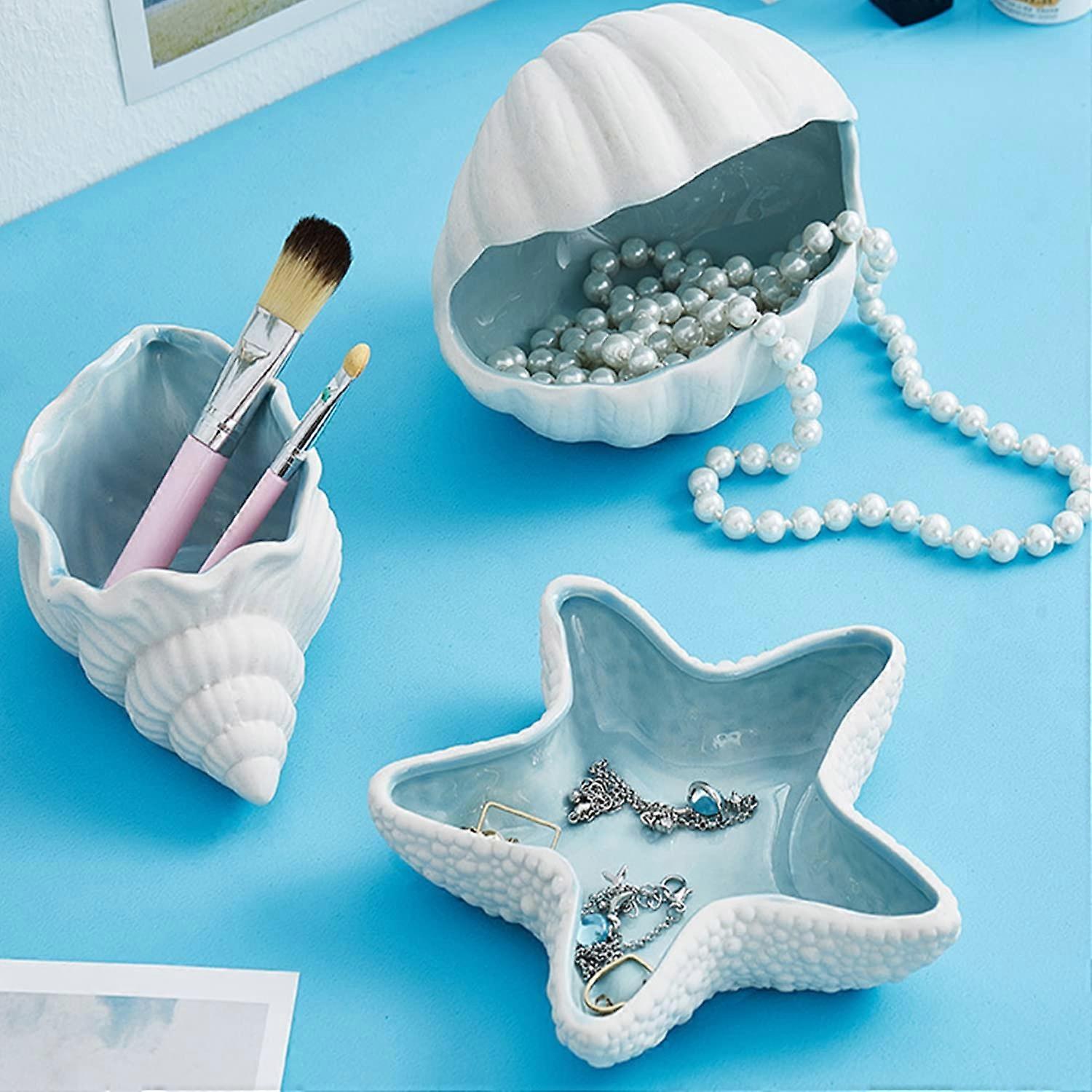 Shell Shell Jewelry Tray Sea Shell Decorative Bowl Jewelry Decorative ...