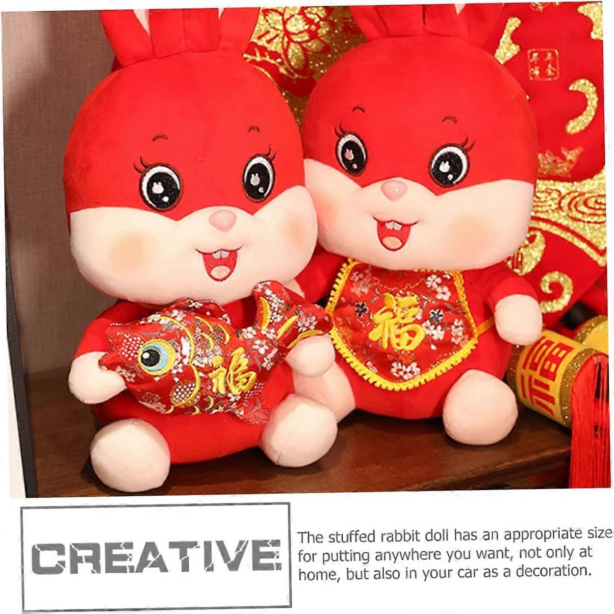Year of The Rabbit Mascot Mini Plushies Mini Animals Stuffed Rabbit ...