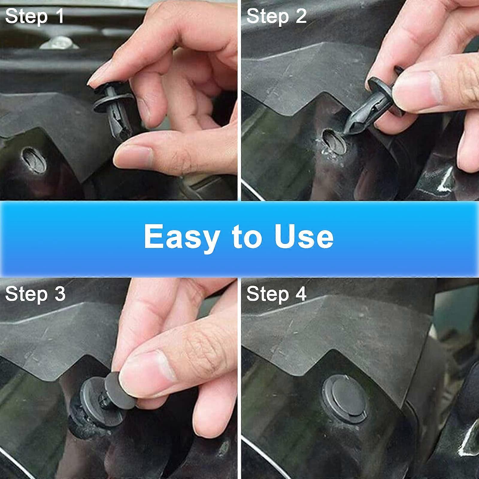 Plastic Rivet Clips, 100 Pieces Universal Car Clips, Plastic Rivet ...