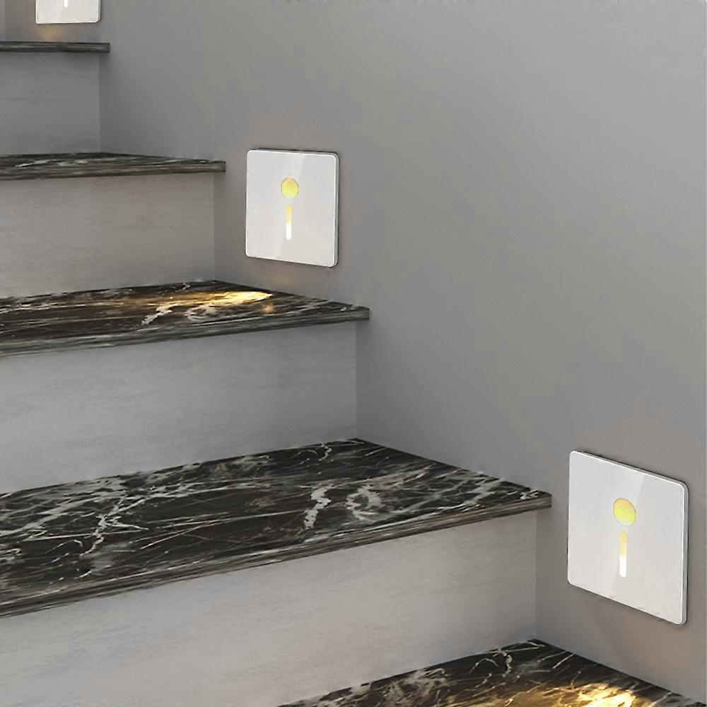 Sandiy Wall Lamp Motion Sensor Step Lights Recessed Staircase Lighting ...