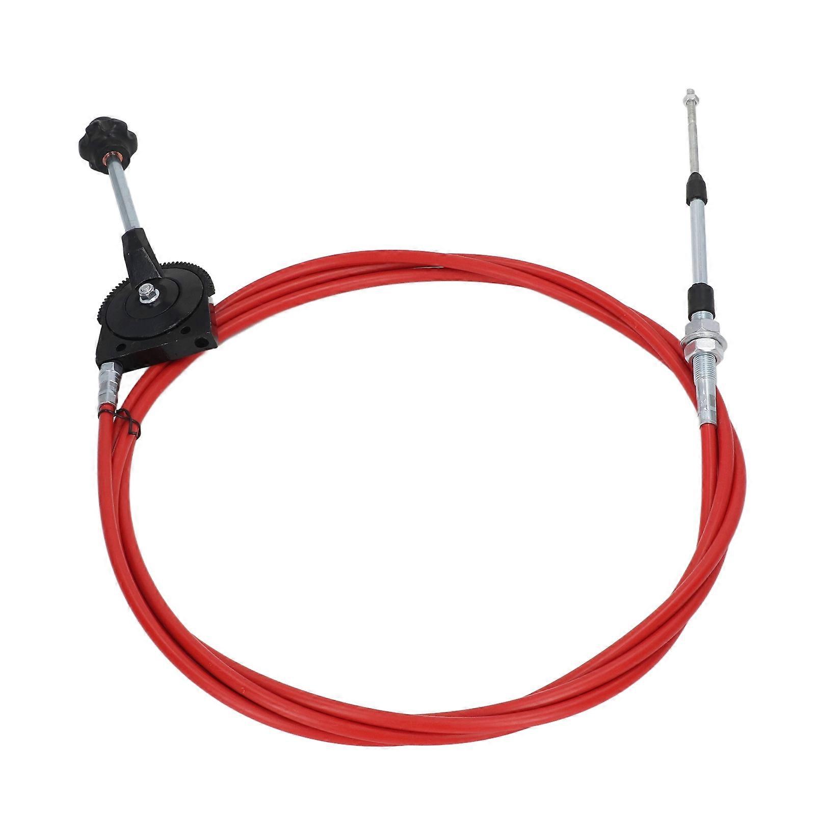 4.5m Manual Throttle Cable PU Tube Stainless Steel Connector Controller ...