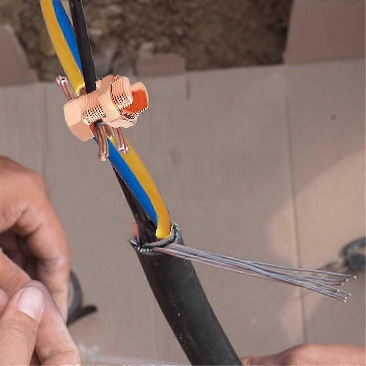 10Pcs Split Bolt Connector, Grounding Split Bolt Connector Split Bolt ...