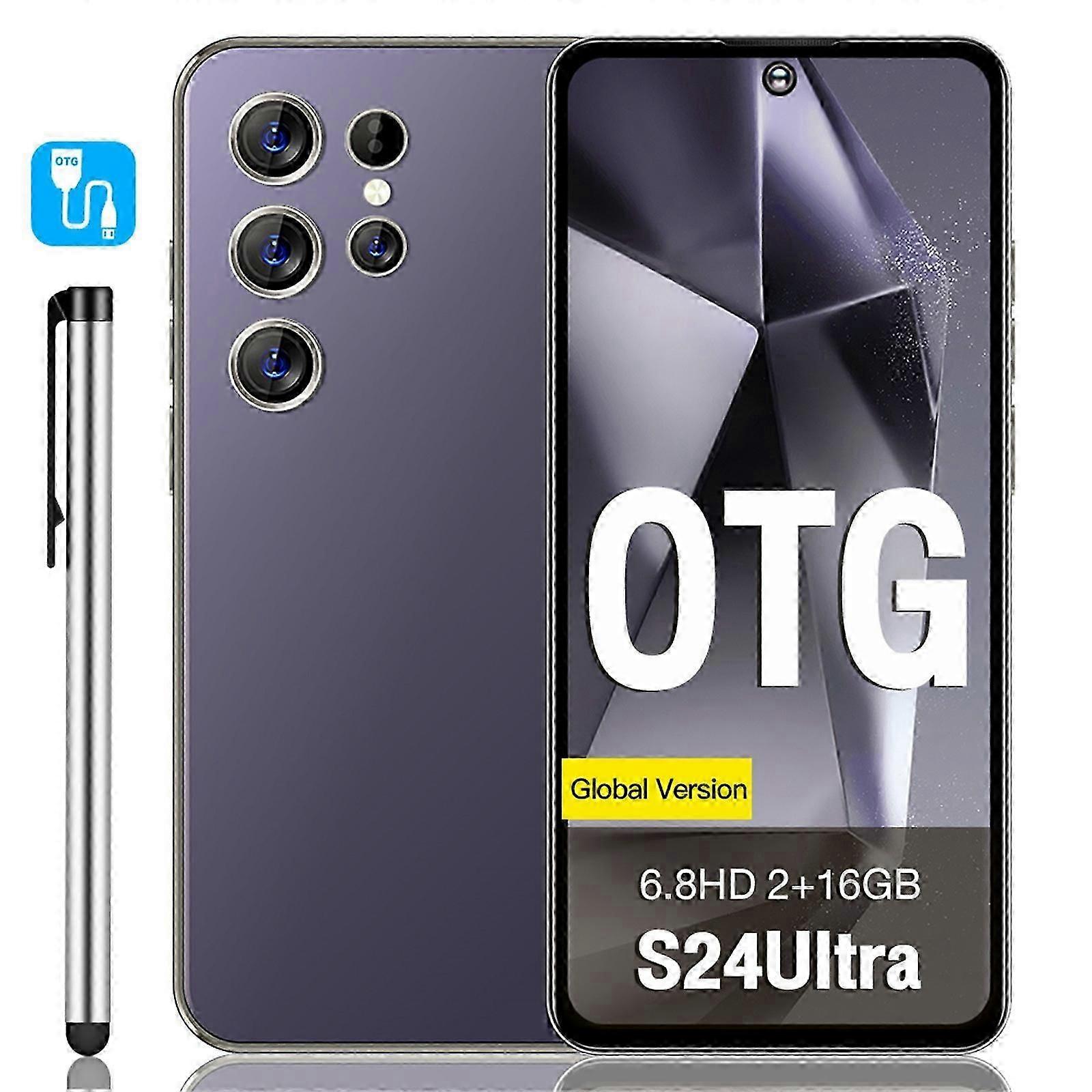 S24 Smartphone 6.8-inch HD Standby Card Slot 2+16G Memory 3000mAh ...