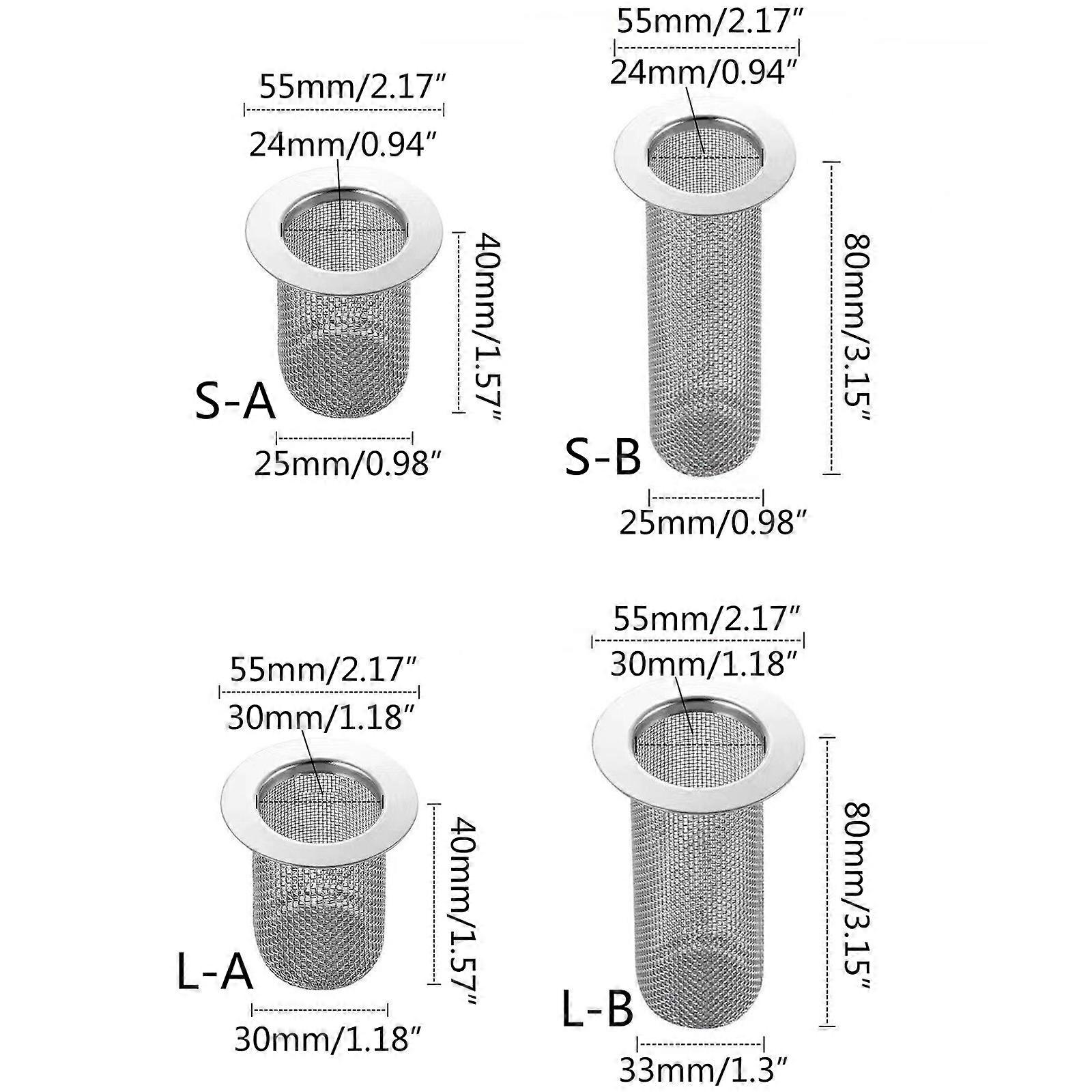 Bathroom Drain Anti Clogging Hair Catcher Plug Sink Strainer Filter ...