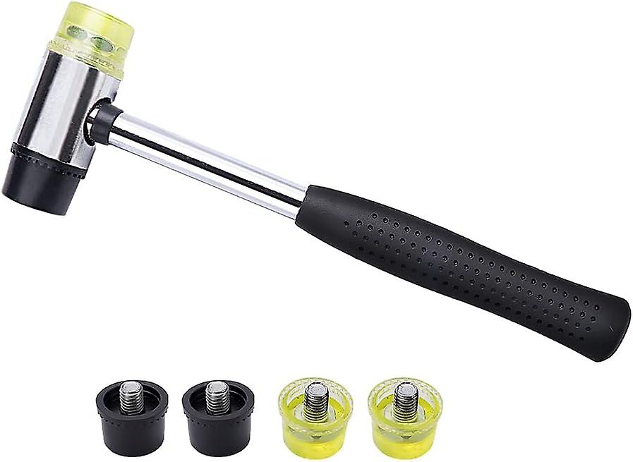 Double Sided Rubber Mallet, 25mm Mini Double Sided Replaceable Rubber ...