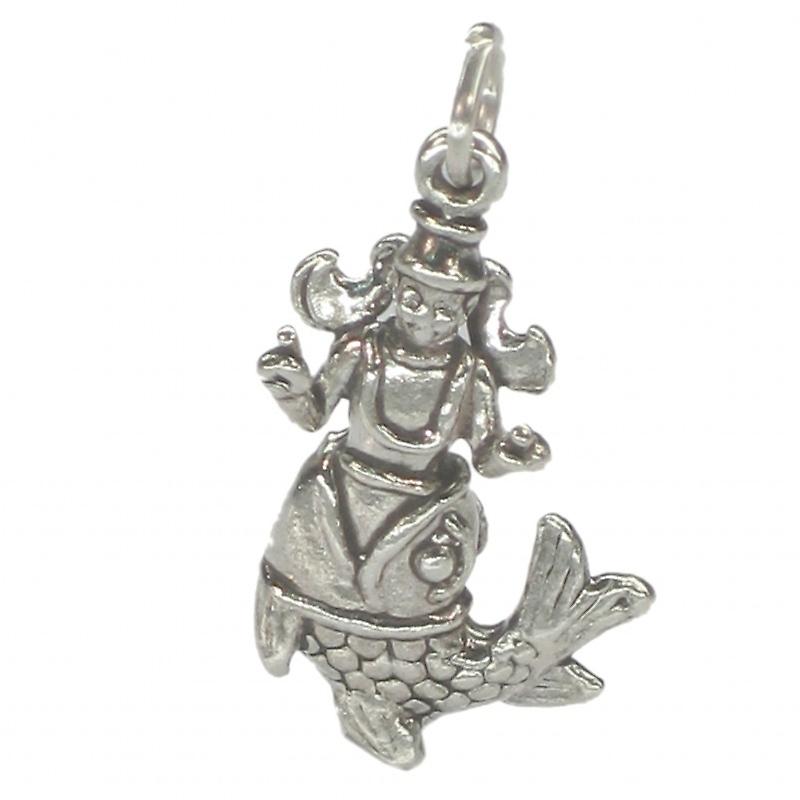 Hindu God Sterling Silver Charm Fish God In Mouth .925 X 1 Holy Charms ...