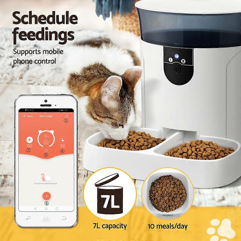 Dog Automatic Feeders I.Pet Automatic Feeder Dog Cat Camera Wifi Smart ...