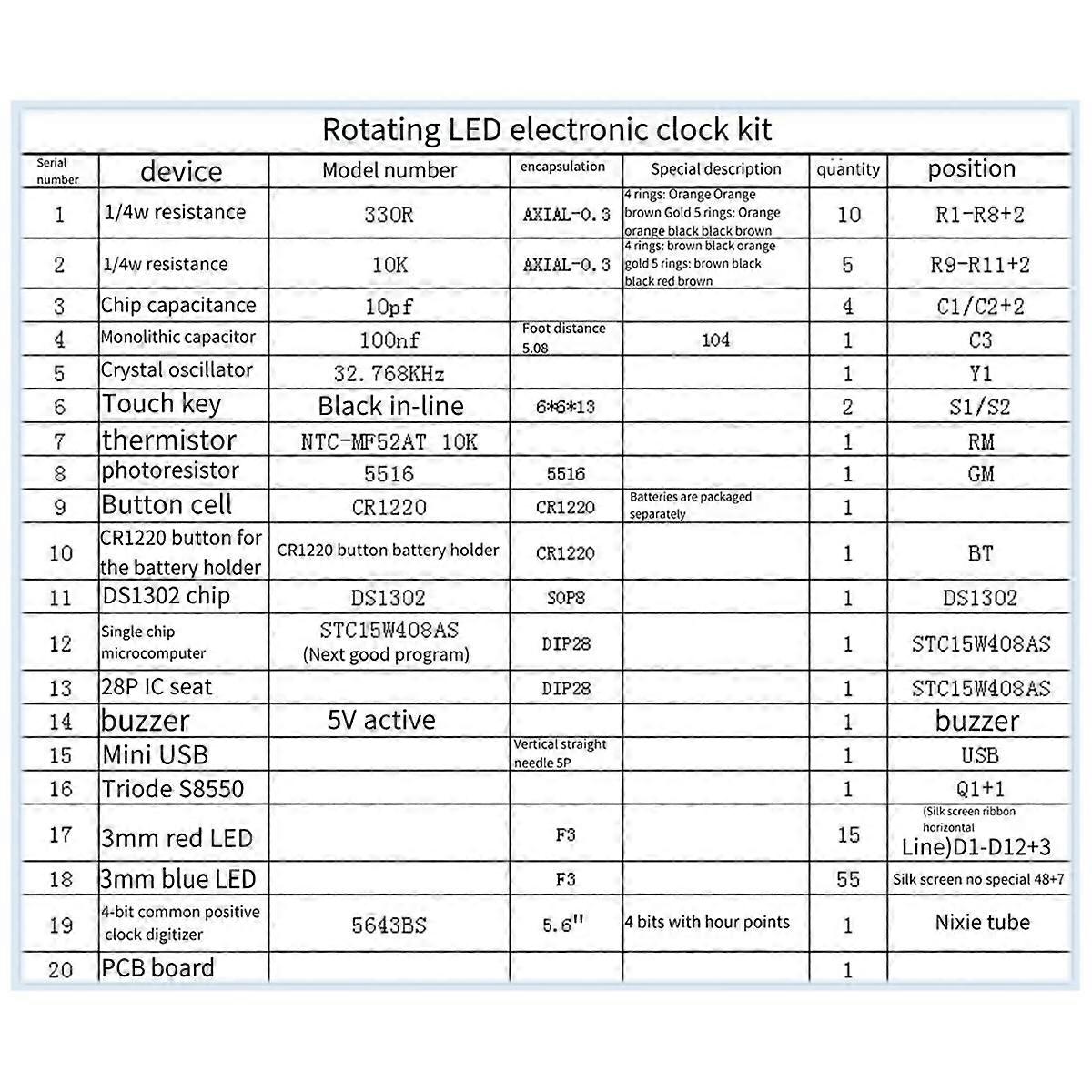 Electronic Digital Clock Kit C51 Microcontroller Learning Board DS1302 ...