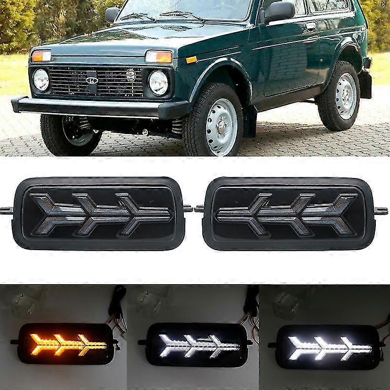 For Lada Niva 4x4 1995- Led Rear Tail Lights For Niva 4x4 With Daytime ...