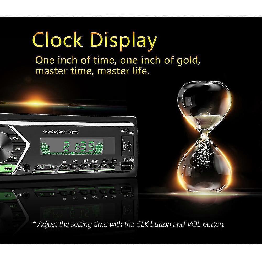 Universal Car Radio Bluetooth MP3 Player AUX Classic Cars Stereo Unit ...