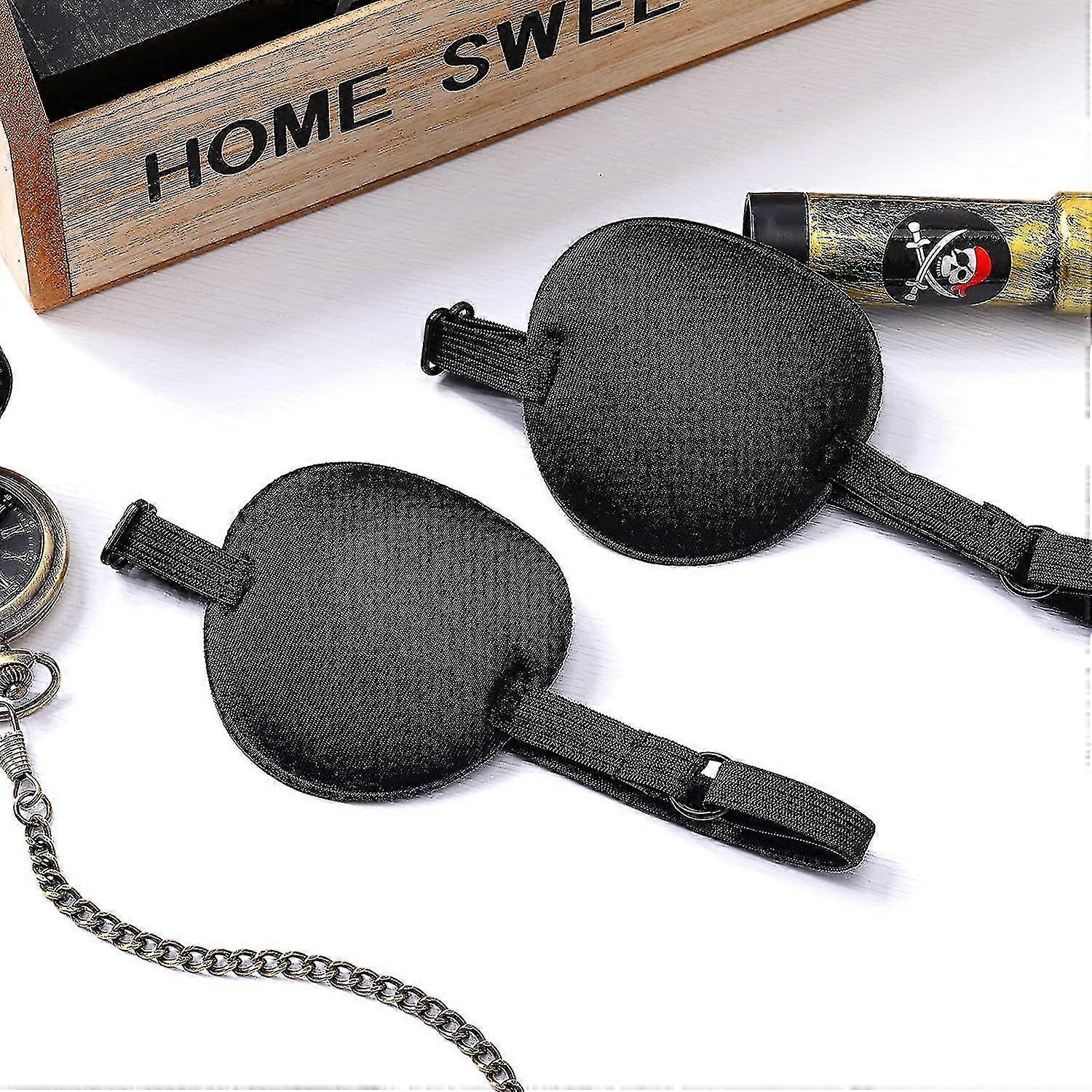 18 Pieces 3d Eye Patch, Pirate Eye Patches, Adjustable Single Eye Patch ...