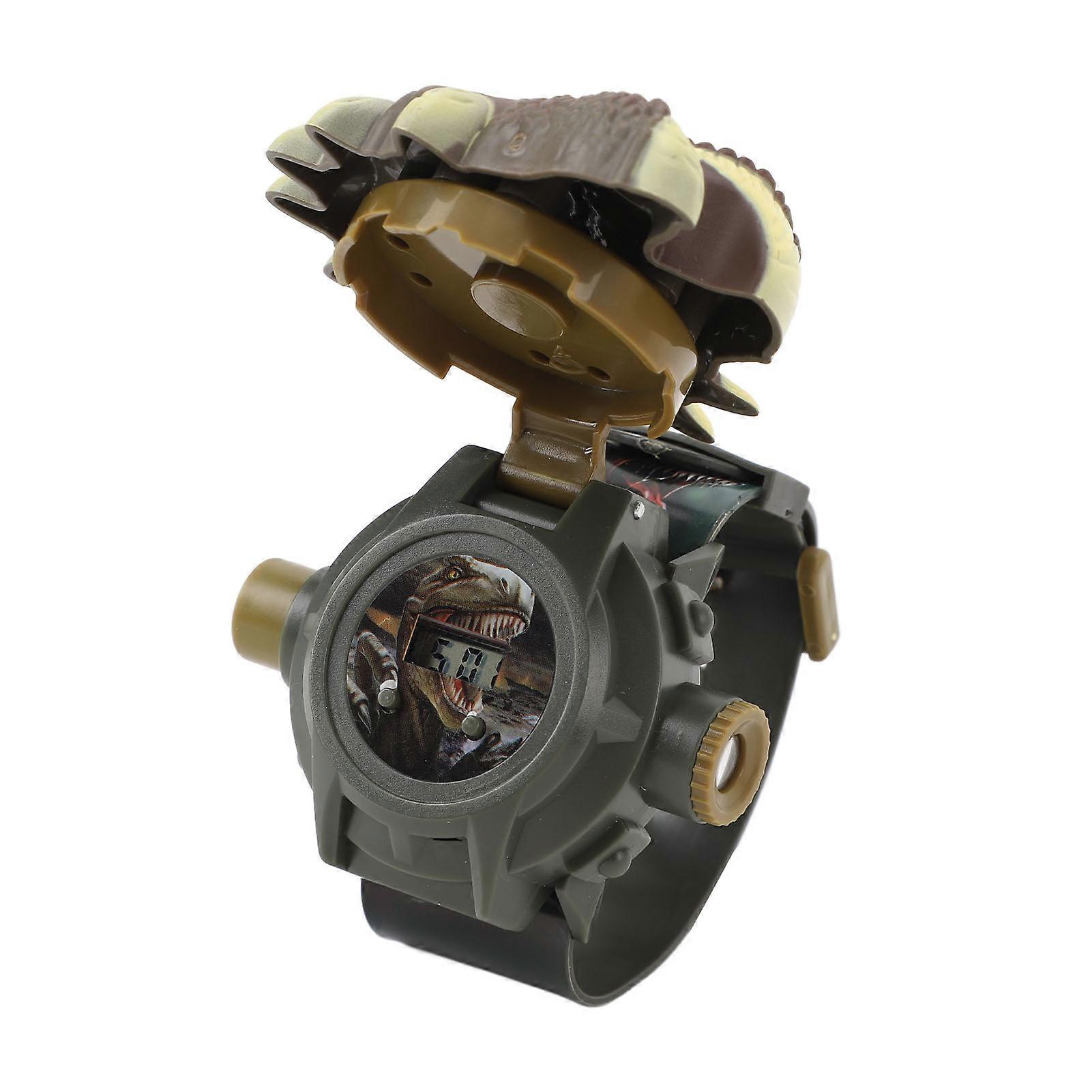 Kids Dinosaur Projection Watch Cartoon Electronic Flip Watch Toy with ...