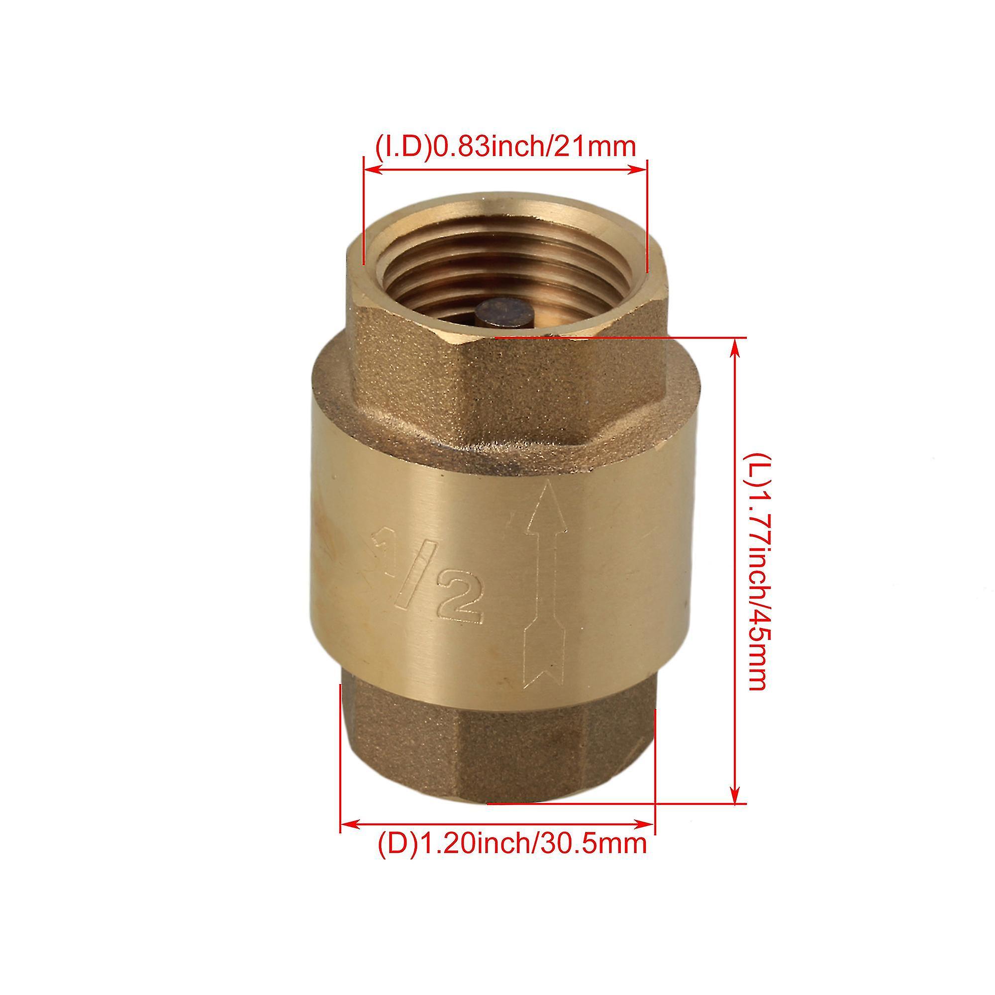 Plumbing valves 1/2 inch bspp one-way spring vertical check valve swmg ...
